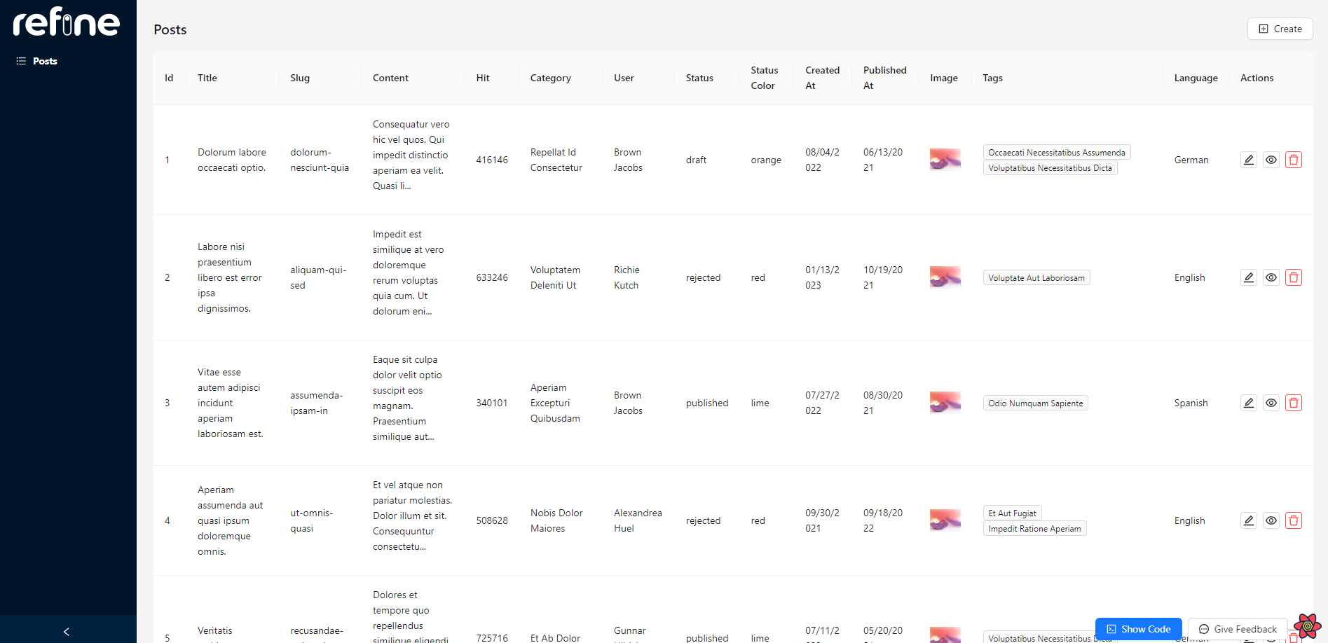 refine vs Blitz.js | Refine