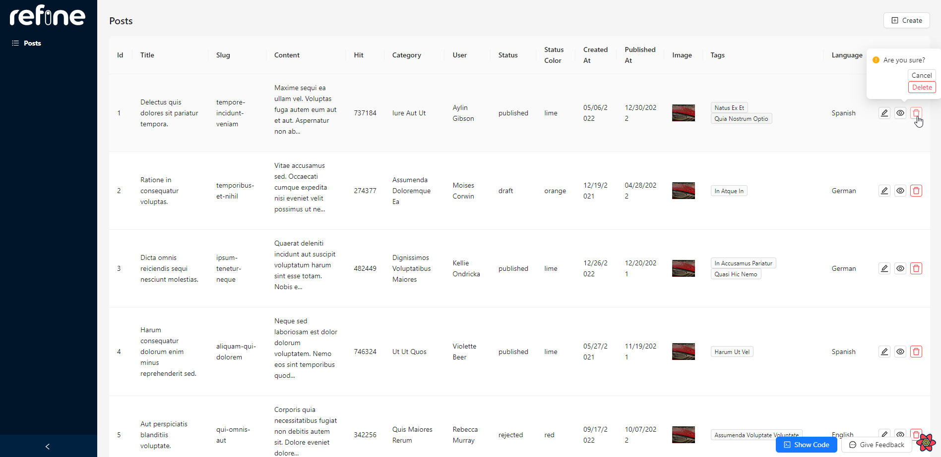 refine vs Blitz.js | Refine