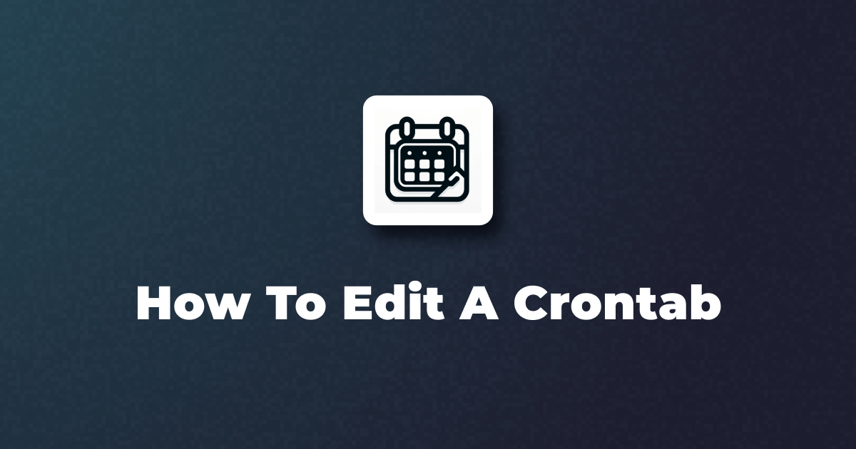 How To Edit A Crontab Refine